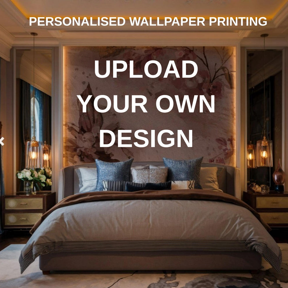 Custom Wallpaper Mural: Personalized Design, Nonwoven, Peel & Stick ...
